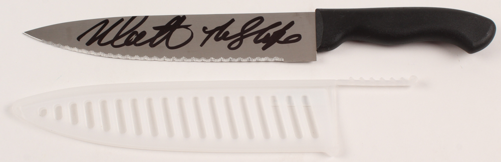 Nick Castle Signed "Halloween" Stainless Steel Knife with Plastic Knife ...
