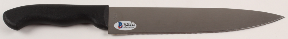 Nick Castle Signed "Halloween" Stainless Steel Knife with Plastic Knife ...