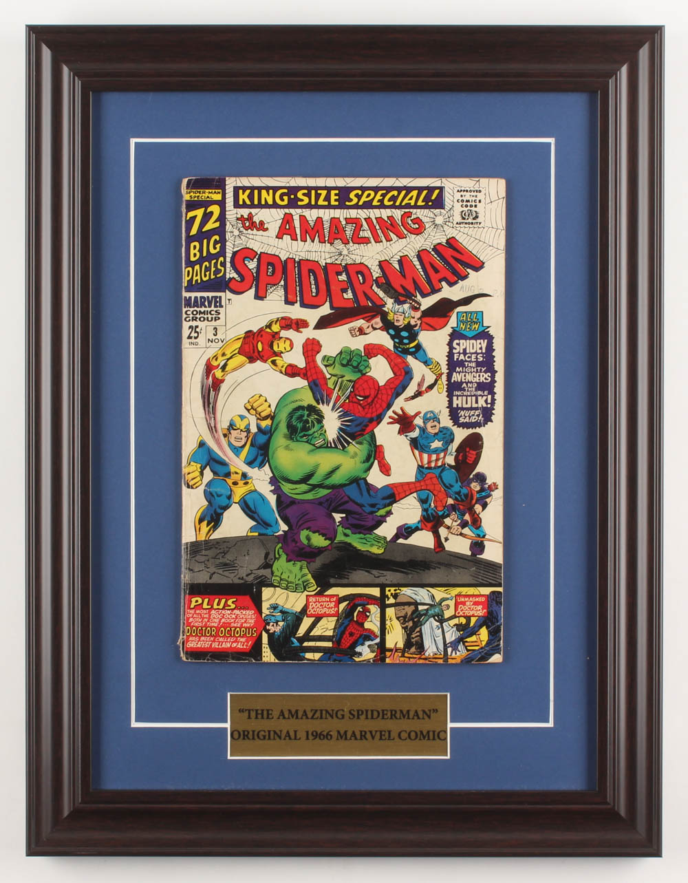 Vintage 1966 "The Amazing Spider-Man" Issue #3 Marvel 13.5x17.5 Custom ...