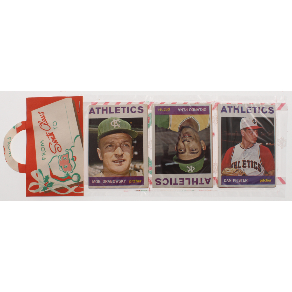 1964 Topps Baseball Unopened Christmas Rack Pack with (12) Cards ...