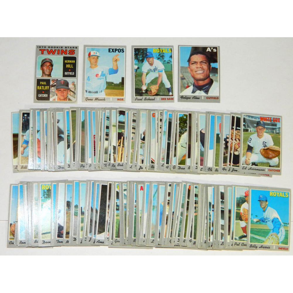 Lot of (185) 1970 Topps Baseball Cards with #434 Felipe Alou, #267 ...