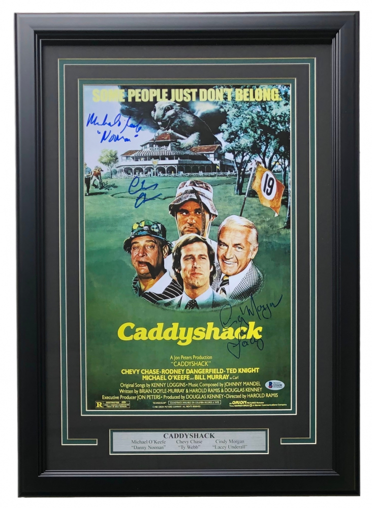 Chevy Chase, Cindy Morgan & Michael O'Keefe Signed "Caddyshack" 16x20 ...
