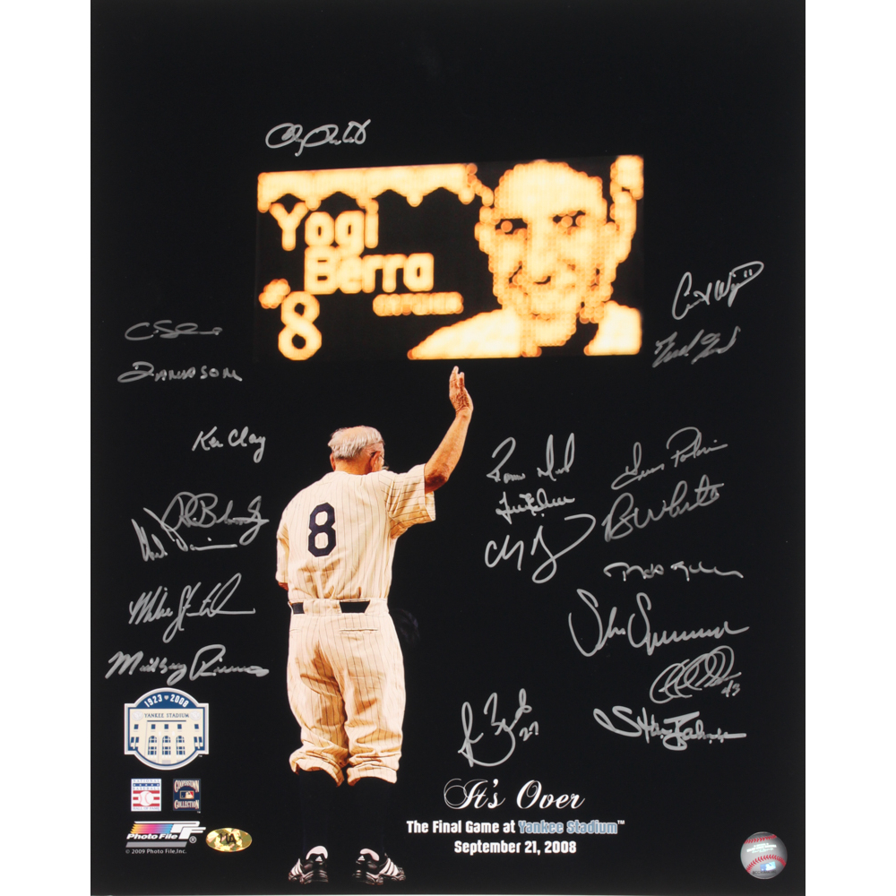 New York Yankees "Yogi Berra" 16x20 Photo Signed by (20) with Jeff ...