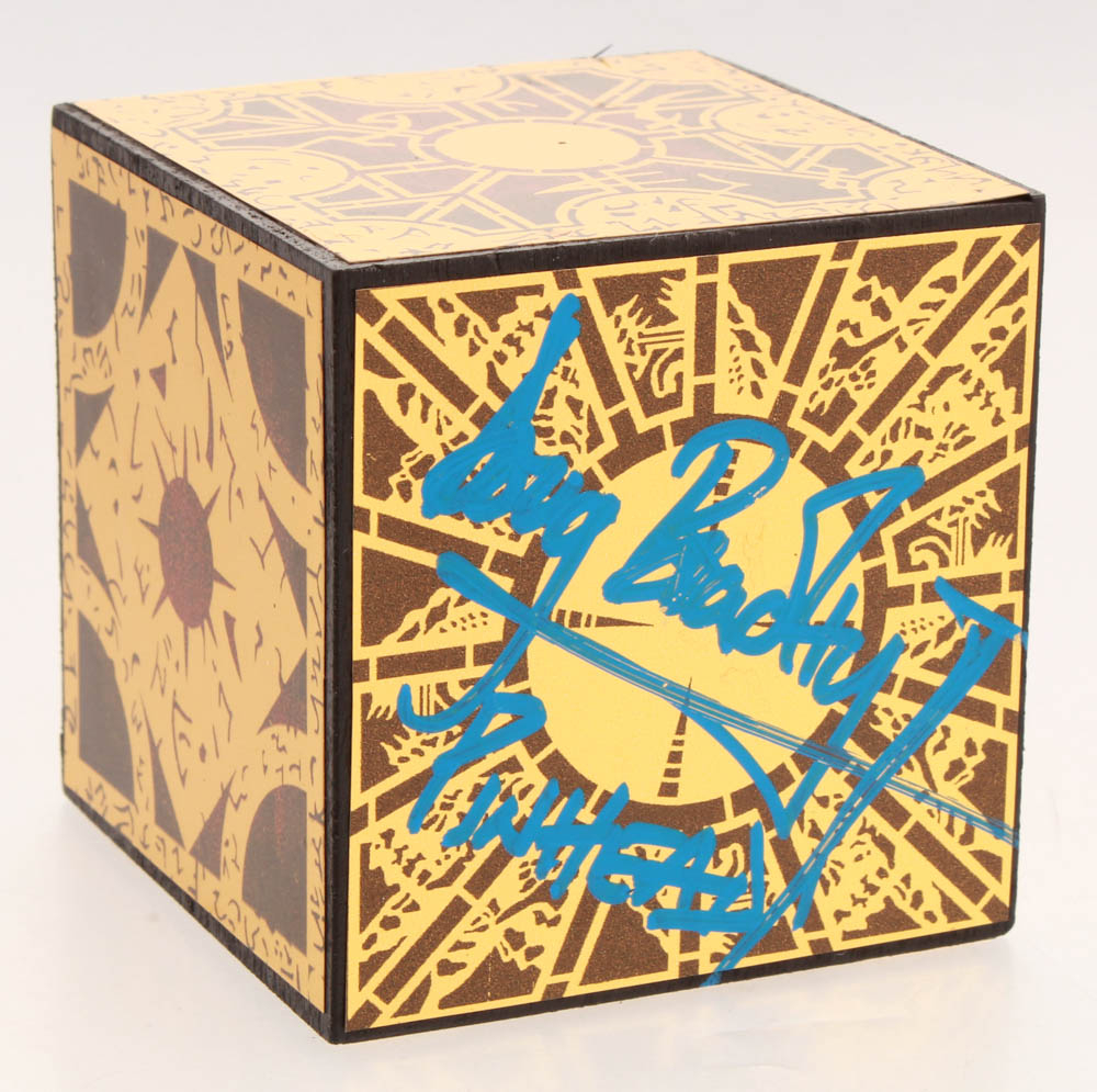 Doug Bradley Signed "Hellraiser" Puzzle-Box Cube Prop Inscribed ...