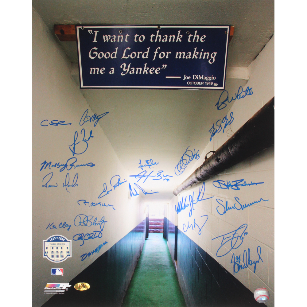 New York Yankees 16x20 Photo Signed by (23) with Jeff Nelson, Todd ...
