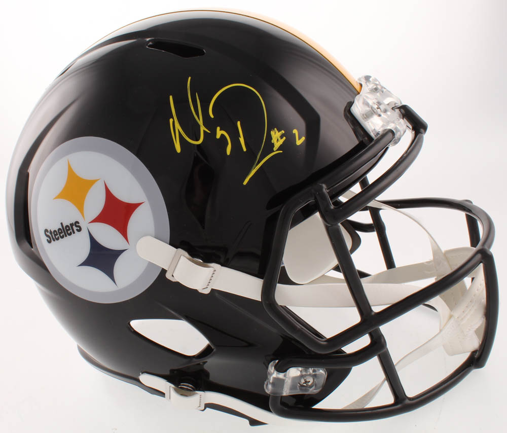 Mason Rudolph Signed Pittsburgh Steelers Full-Size Speed Helmet ...