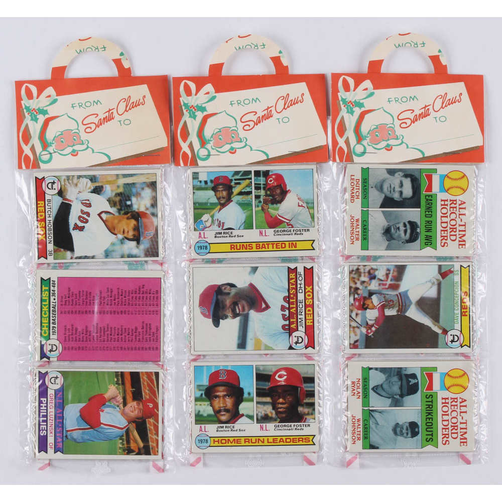 Lot of (3) 1979 Topps Baseball Unopened Christmas Rack Pack with (12 ...