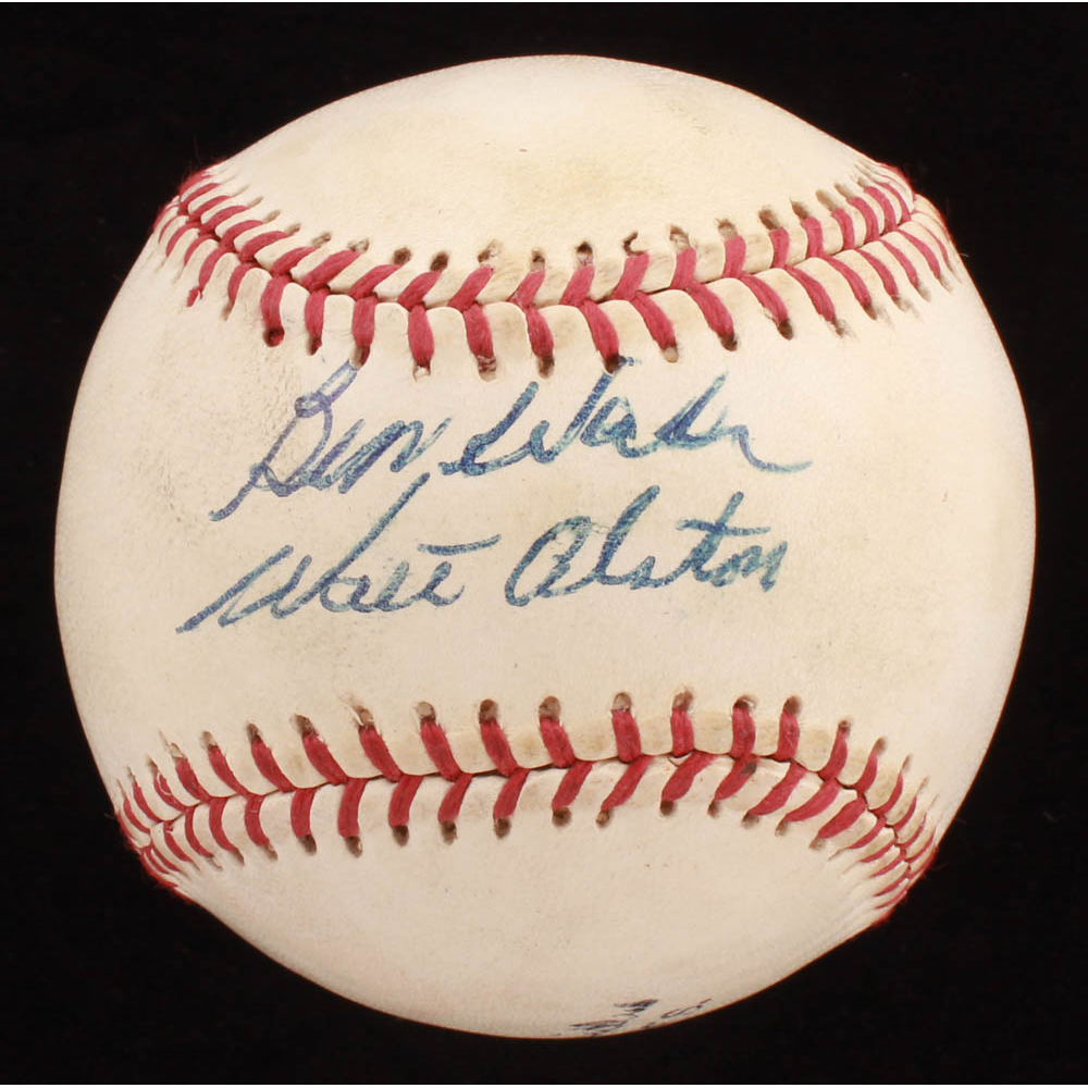 Ben Wade & Walter Alston Signed Pacific Coast League Baseball (JSA LOA ...