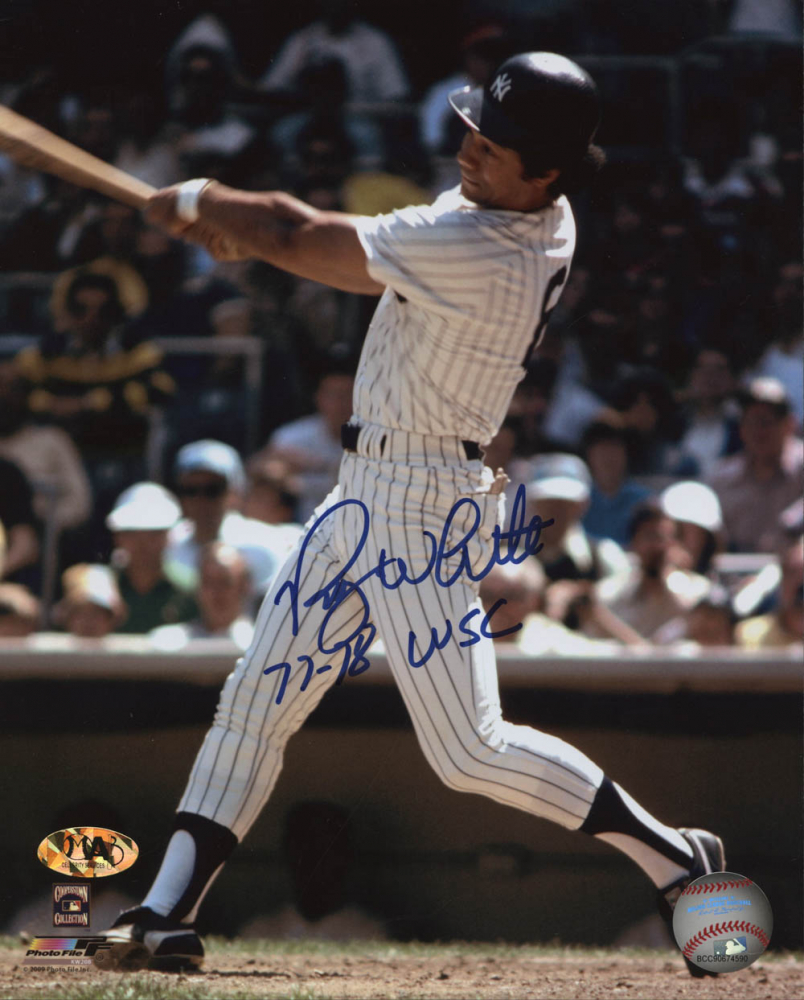 Roy White Signed New York Yankees 8x10 Photo Inscribed "77-78 WSC" (MAB Hologram) | Pristine Auction