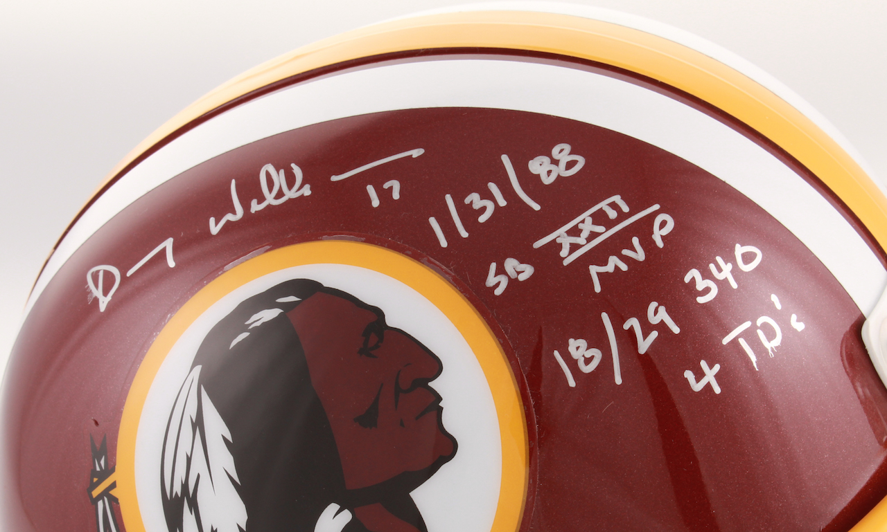 Doug Williams Signed Washington Redskins Full-Size Helmet with (4 ...
