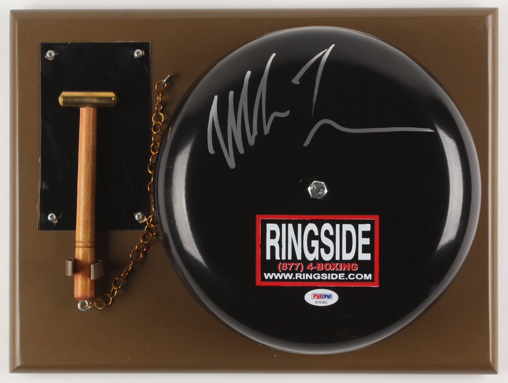 Mike Tyson Signed Authentic Full-Size Ringside Boxing Bell (PSA COA ...