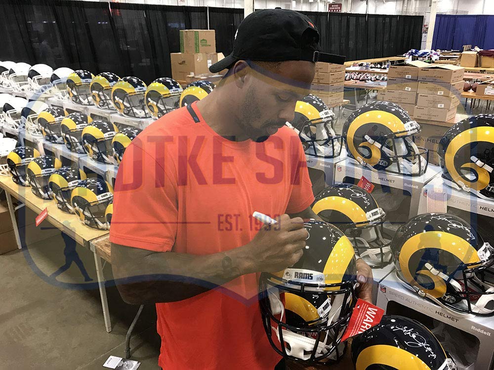 Steven Jackson Signed St. Louis Rams Full-Size Authentic On-Field Speed ...