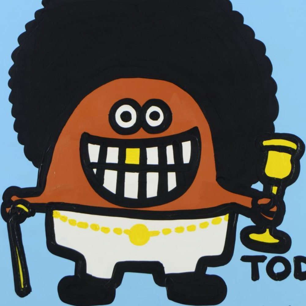 Todd Goldman Signed "Pimp Daddy" 36x36 Original Acrylic Painting on ...