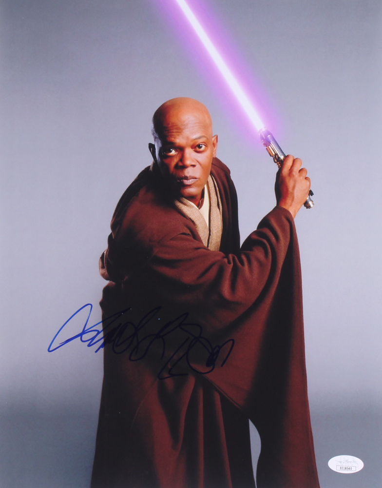 Samuel L. Jackson Signed "Star Wars" 11x14 Photo (JSA COA) | Pristine ...