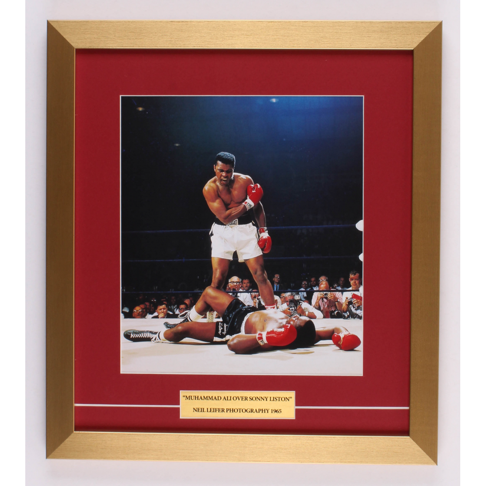 "Muhammad Ali Over Sonny Liston" 16x18 Custom Framed Photo | Pristine ...