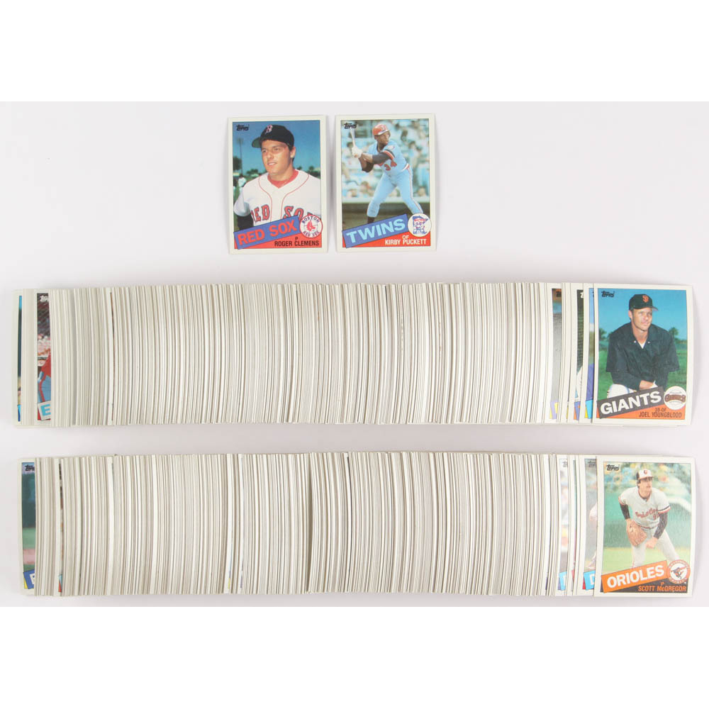 1985 Topps Complete Set of (792) Baseball Cards with #181 Roger Clemens ...