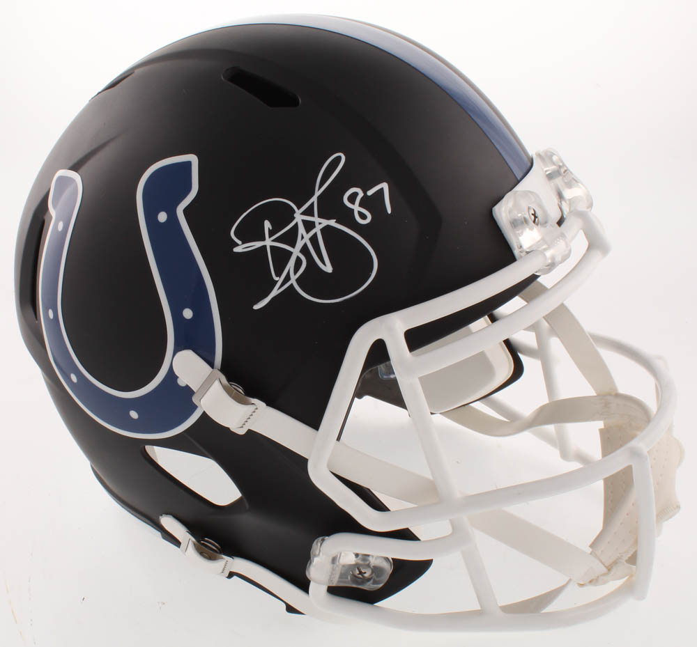 Reggie Wayne Signed Indianapolis Colts Matte Black Full-Size Speed ...