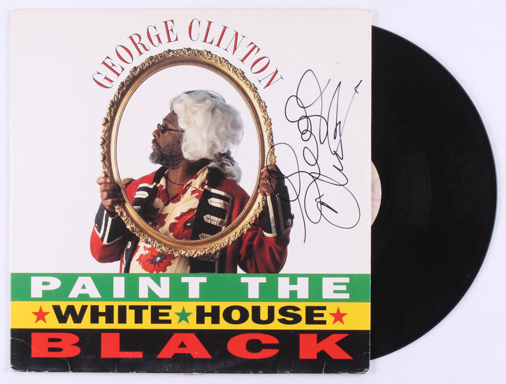 George Clinton Signed "Paint the White House Black" (JSA COA ...