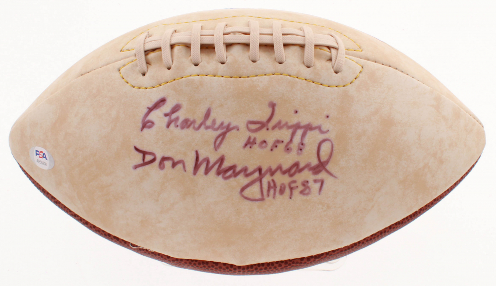 Charley Trippi & Don Maynard Signed LE Arizona Cardinals Logo Football ...