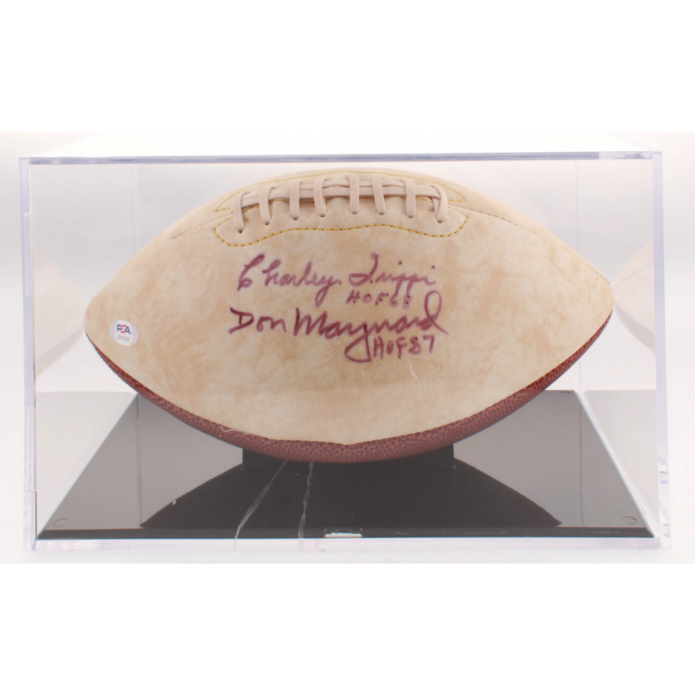 Charley Trippi & Don Maynard Signed LE Arizona Cardinals Logo Football ...