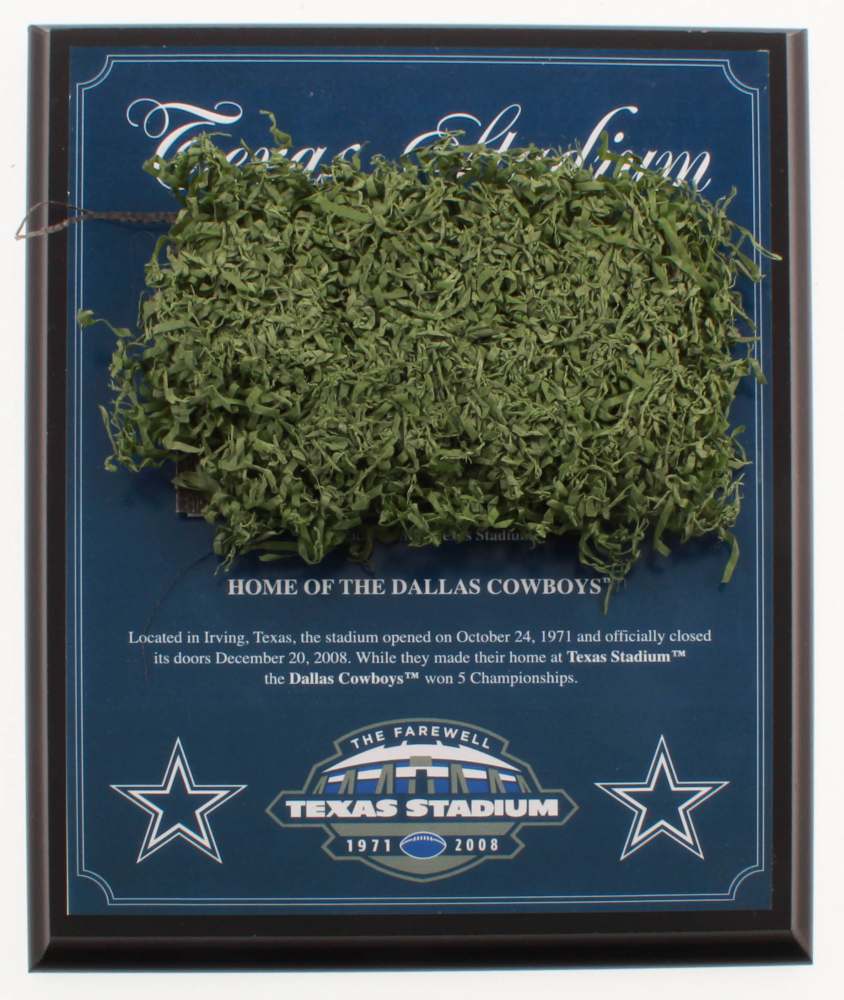 Dallas Cowboys Texas Stadium "The Farewell" Final Season 8x10 Plaque ...