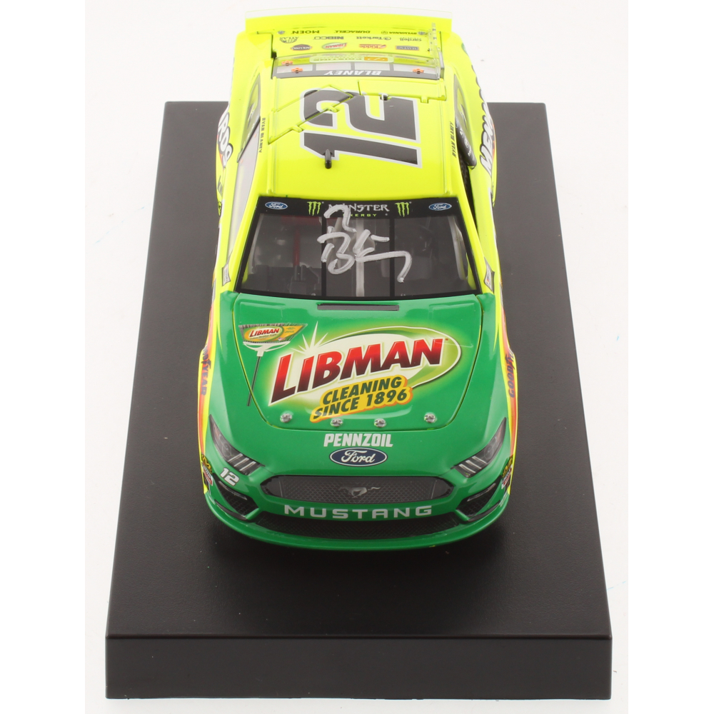 Ryan Blaney Signed 2019 NASCAR #12 Menards Libman - 1:24 Premium Action ...