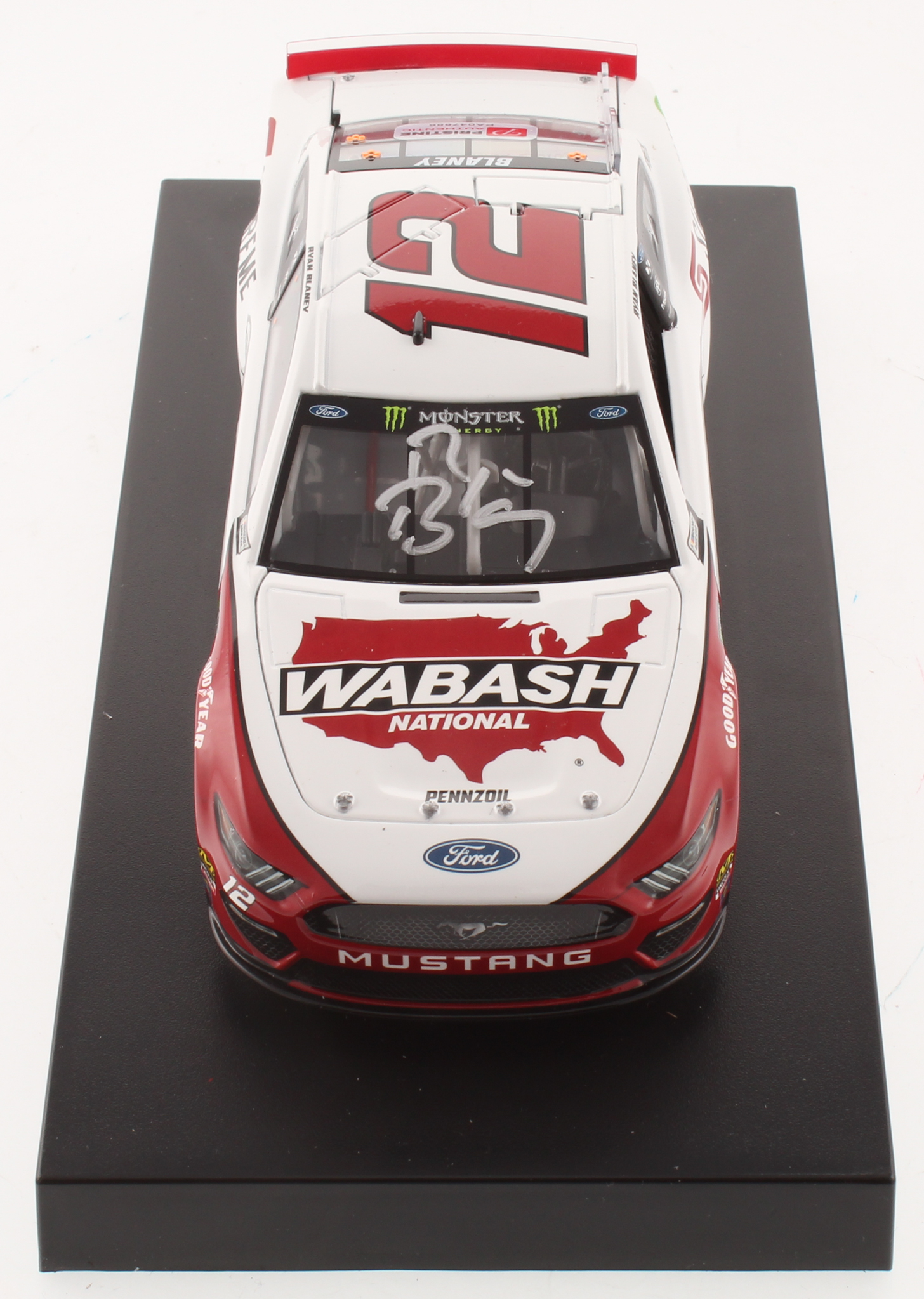 Ryan Blaney Signed NASCAR #12 Wabash National 2019 Mustang - 1:24 ...