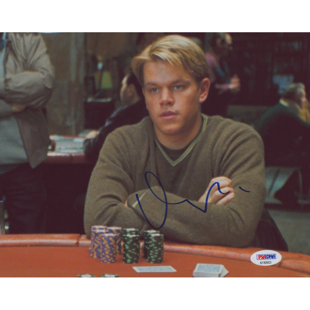 Matt Damon Signed "Rounders" 8x10 Photo (PSA COA) | Pristine Auction