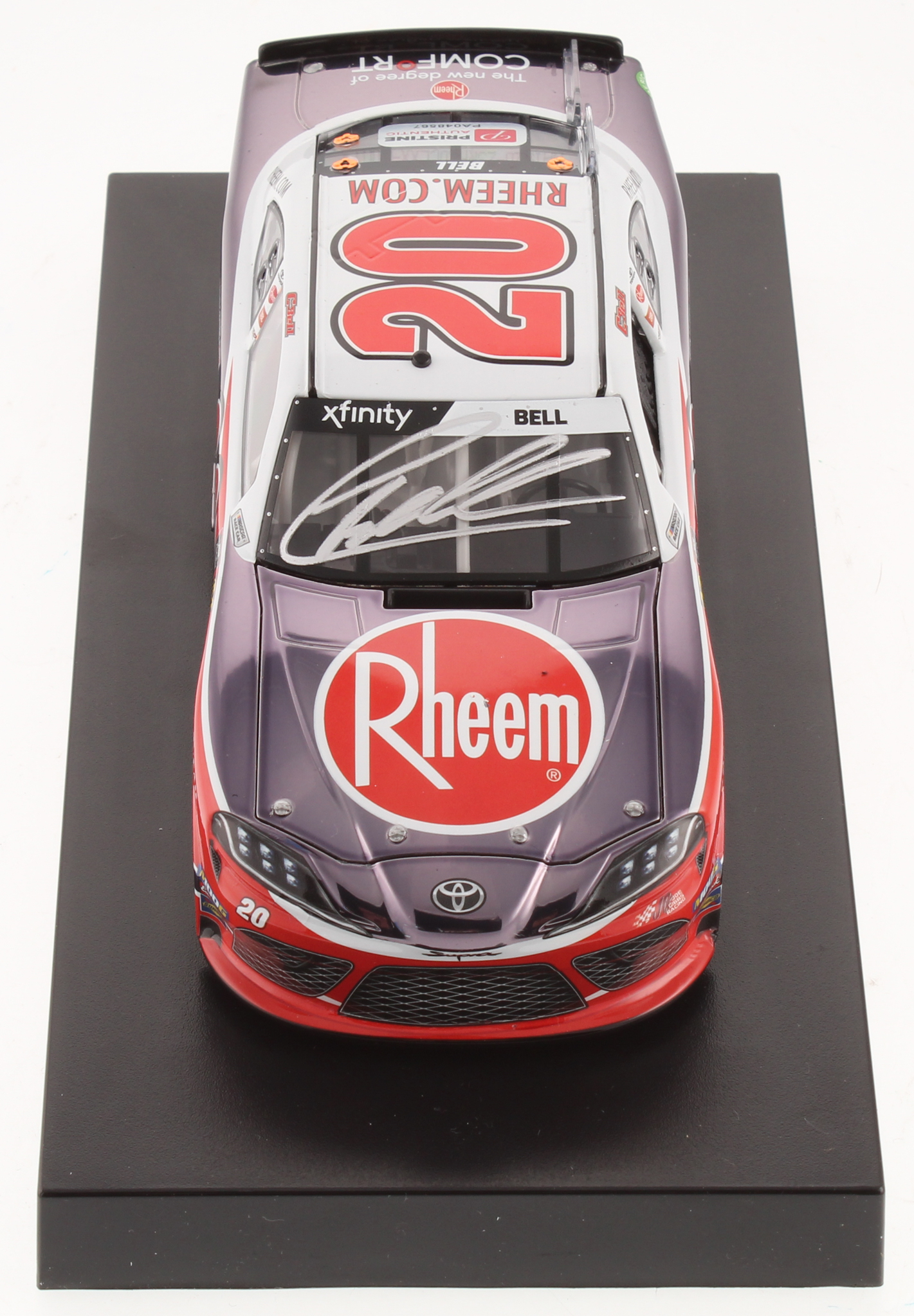 Christopher Bell Signed NASCAR #20 Rheem 2019 Supra - Color Chrome - 1: ...