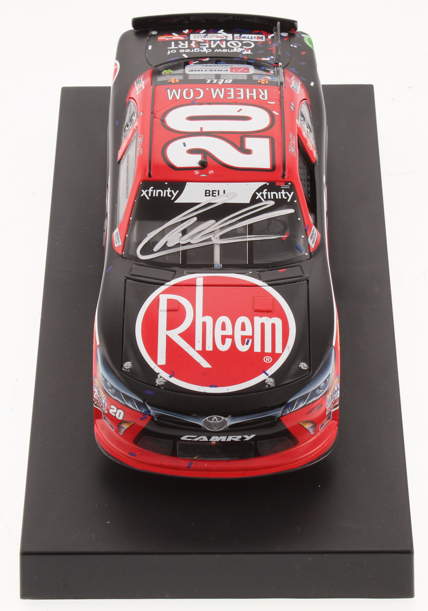 Christopher Bell Signed NASCAR #20 Rheem 2018 Camry - Kentucky Win - 1: ...