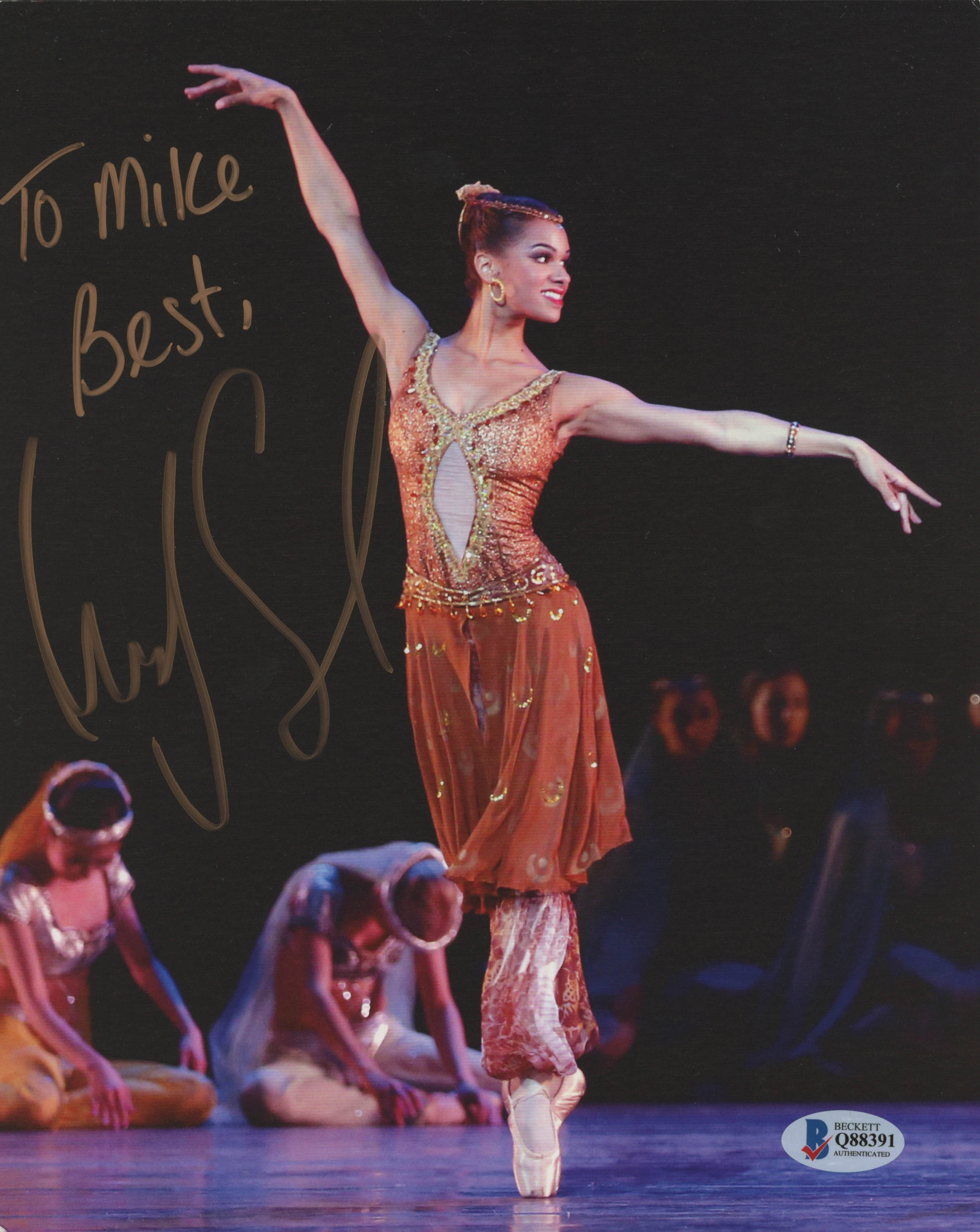Misty Copeland Signed 8x10 Photo Inscribed "Best," (Beckett COA ...