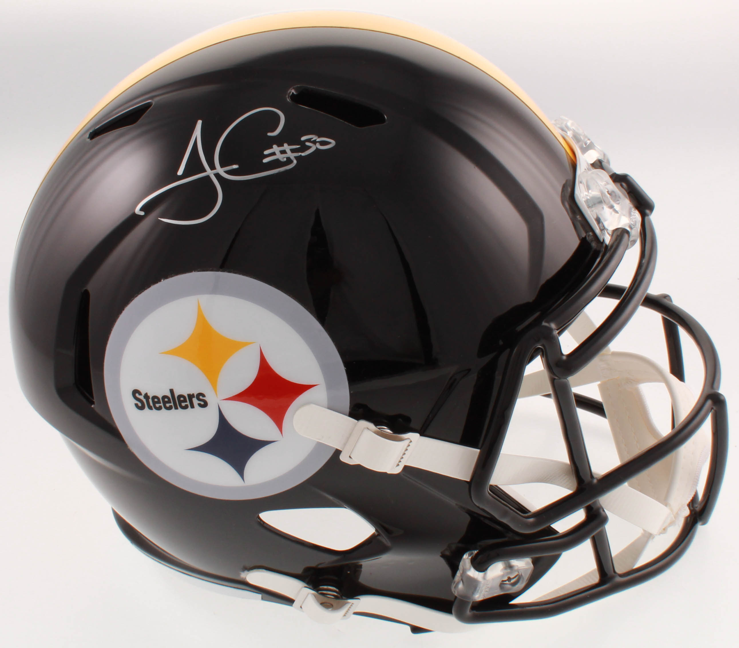 James Conner Signed Pittsburgh Steelers Full-Size Speed Helmet (JSA COA ...