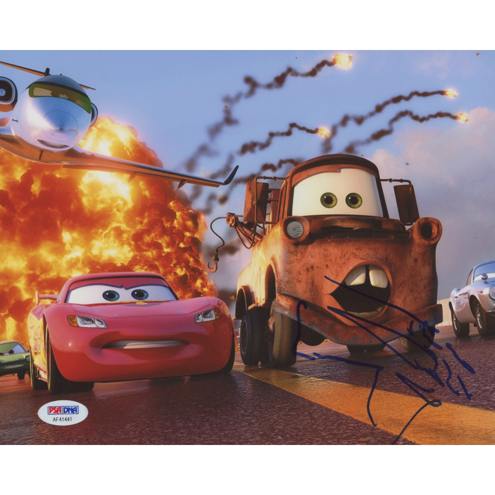 Larry the Cable Guy Signed "Cars" 8x10 Photo (PSA COA) | Pristine Auction