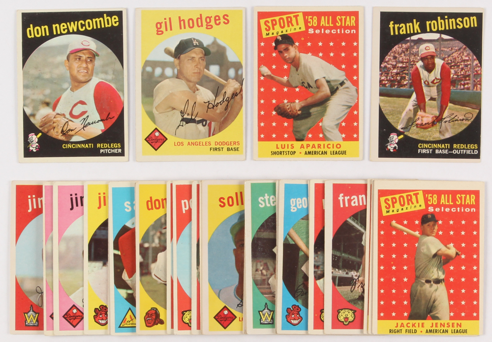Lot of (30) Baseball Cards with 1959 Topps #312 Don Newcombe, 1959 ...