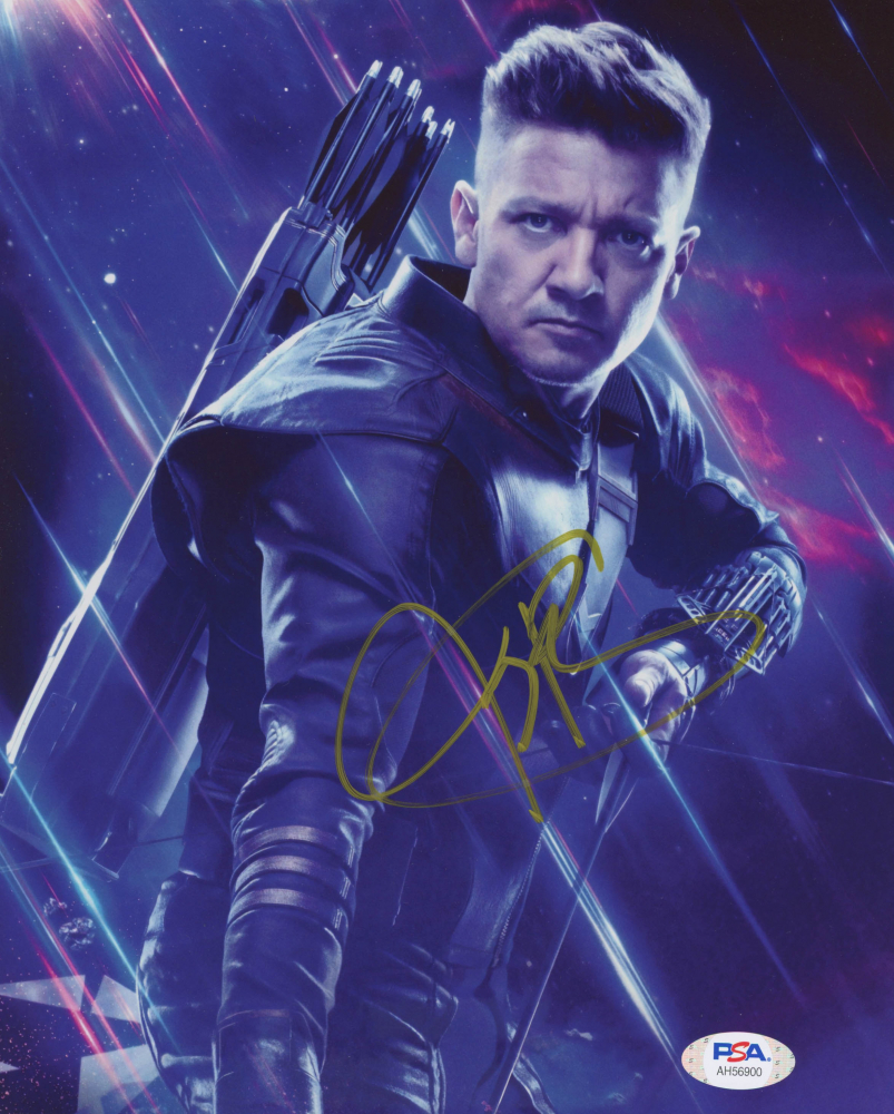 Jeremy Renner Signed "Avengers" 8x10 Photo (PSA COA) | Pristine Auction