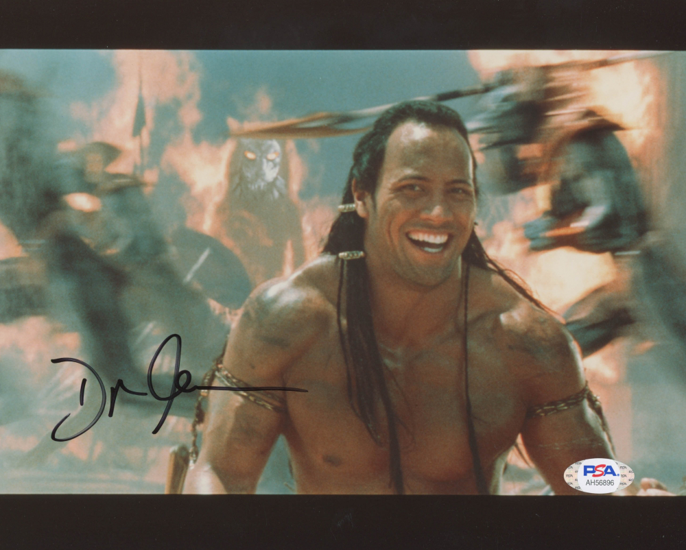 Dwayne "The Rock" Johnson Signed "The Mummy Returns" 8x10 Photo (PSA ...