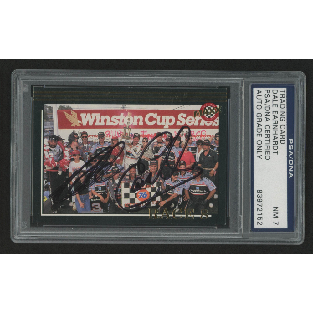 Dale Earnhardt Sr. Signed 1992 Maxx Black #271 Dale Earnhardt / Teresa ...