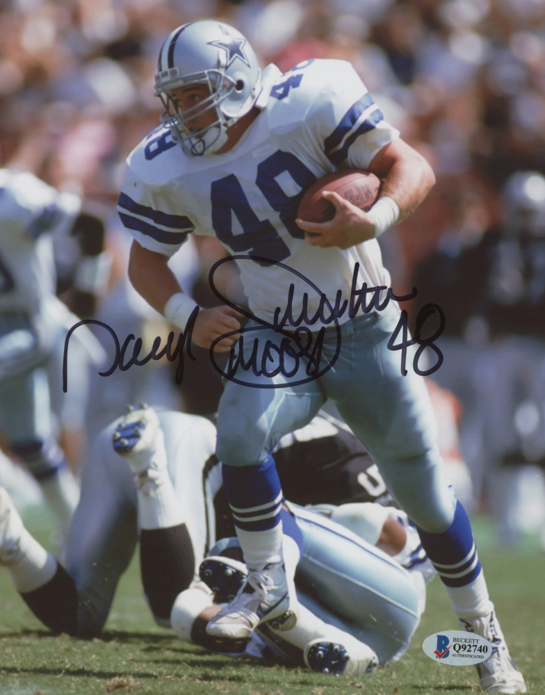 Daryl "Moose" Johnston Signed Dallas Cowboys 8x10 Photo (Beckett COA ...