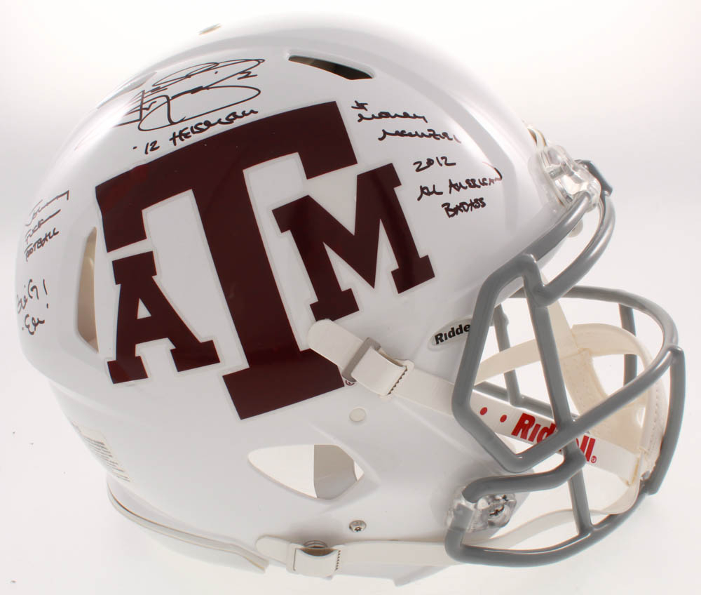 Johnny Manziel Signed Texas A&M Aggies Full-Size Authentic On-Field ...
