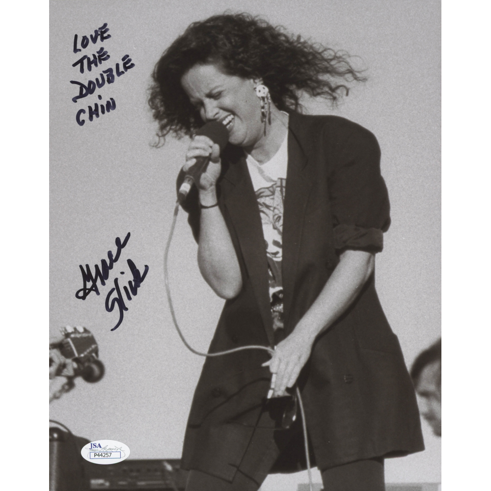 Grace Slick Signed 8x10 Photo Inscribed "Love the Double Chin" (JSA COA ...