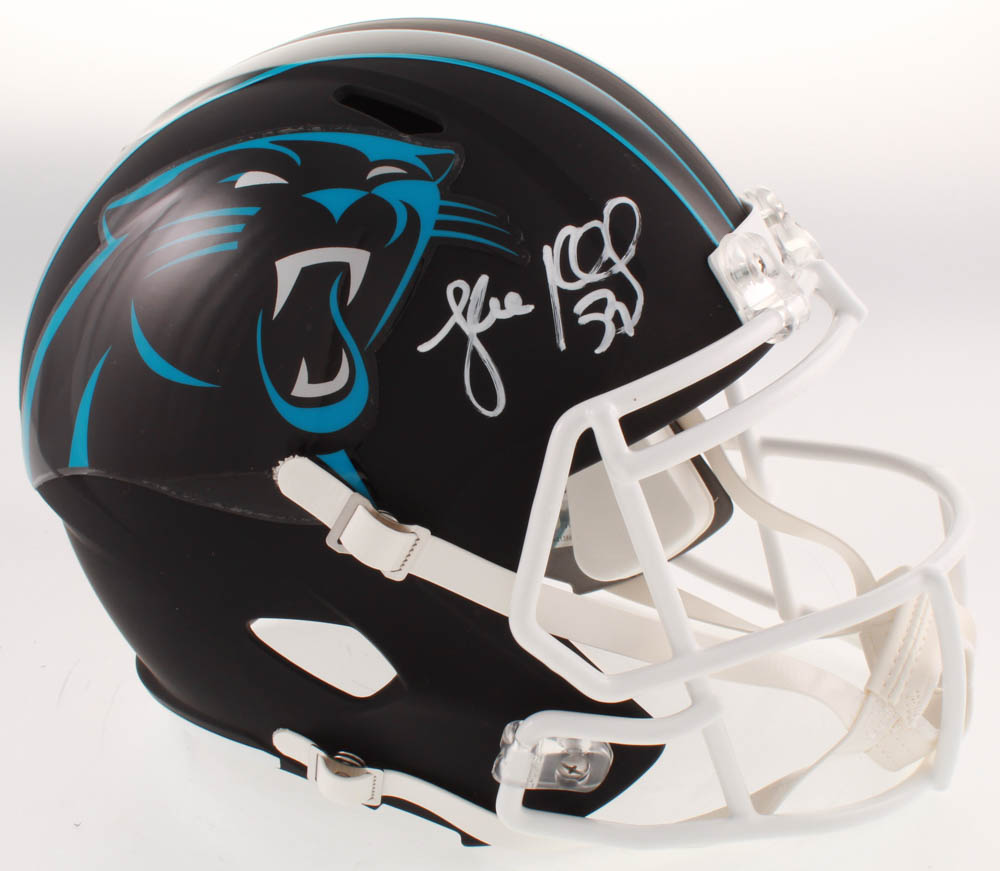 Luke Kuechly Signed Carolina Panthers Full-Size Matte Black Speed Helmet (Beckett COA ...