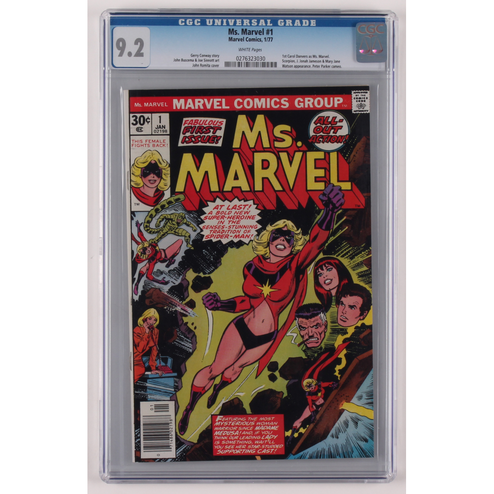 1977 "Ms. Marvel" Issue #1 Marvel Comic Book (CGC 9.2) | Pristine Auction