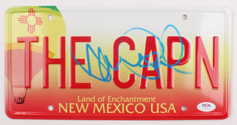 Aaron Paul Signed Breaking Bad "THE CAPN" License Plate Prop Replica ...