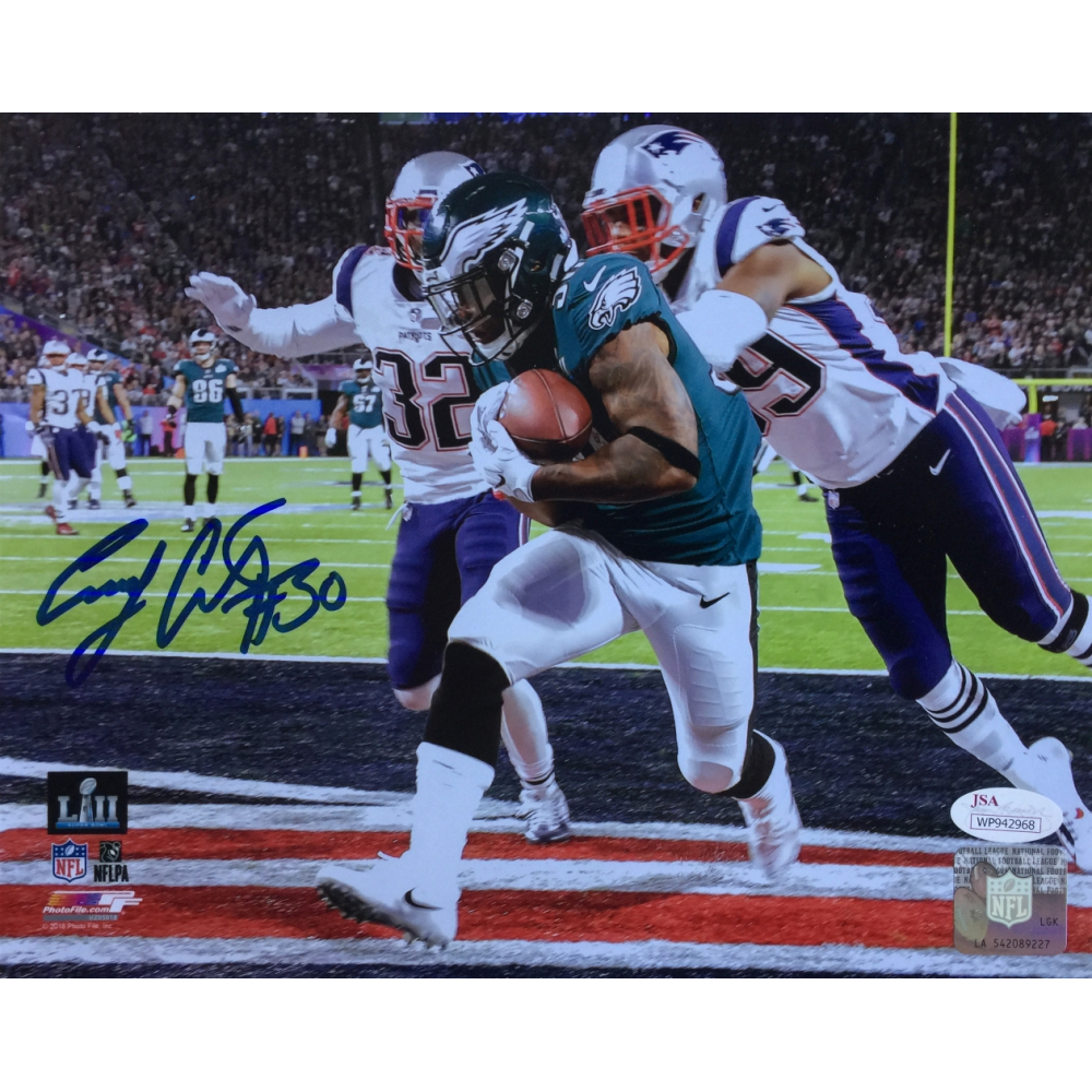 Corey Clement Signed Eagles Super Bowl LII 8x10 Photo (JSA COA ...
