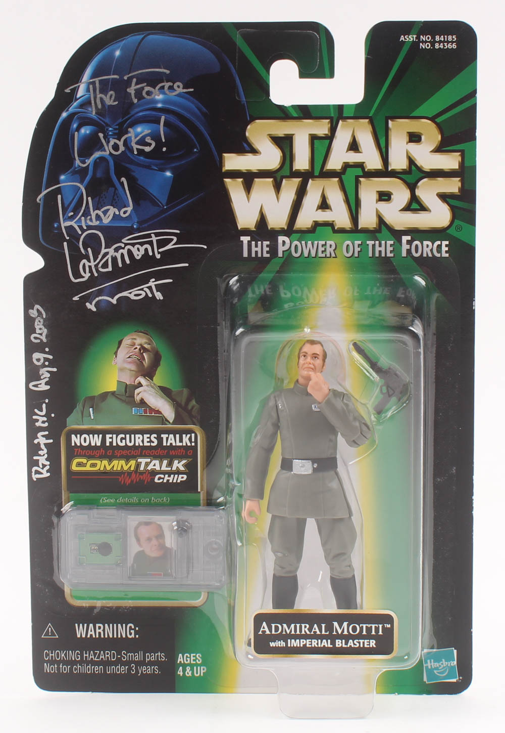 Richard LeParmentier Signed "Star Wars" Admiral Motti Action Figure ...