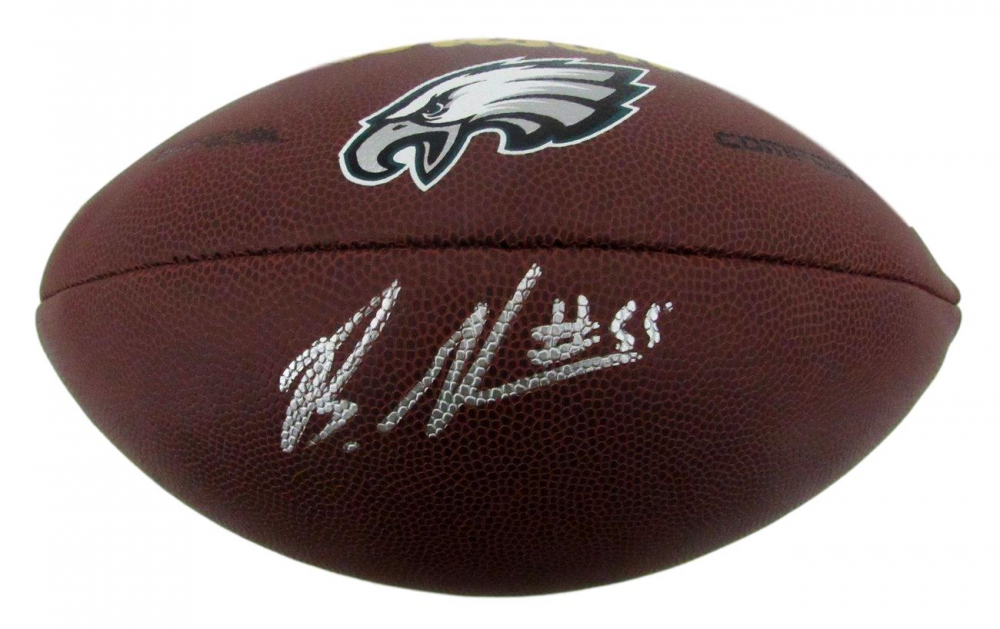 Brandon Graham Signed Eagles Logo Football (JSA COA) | Pristine Auction