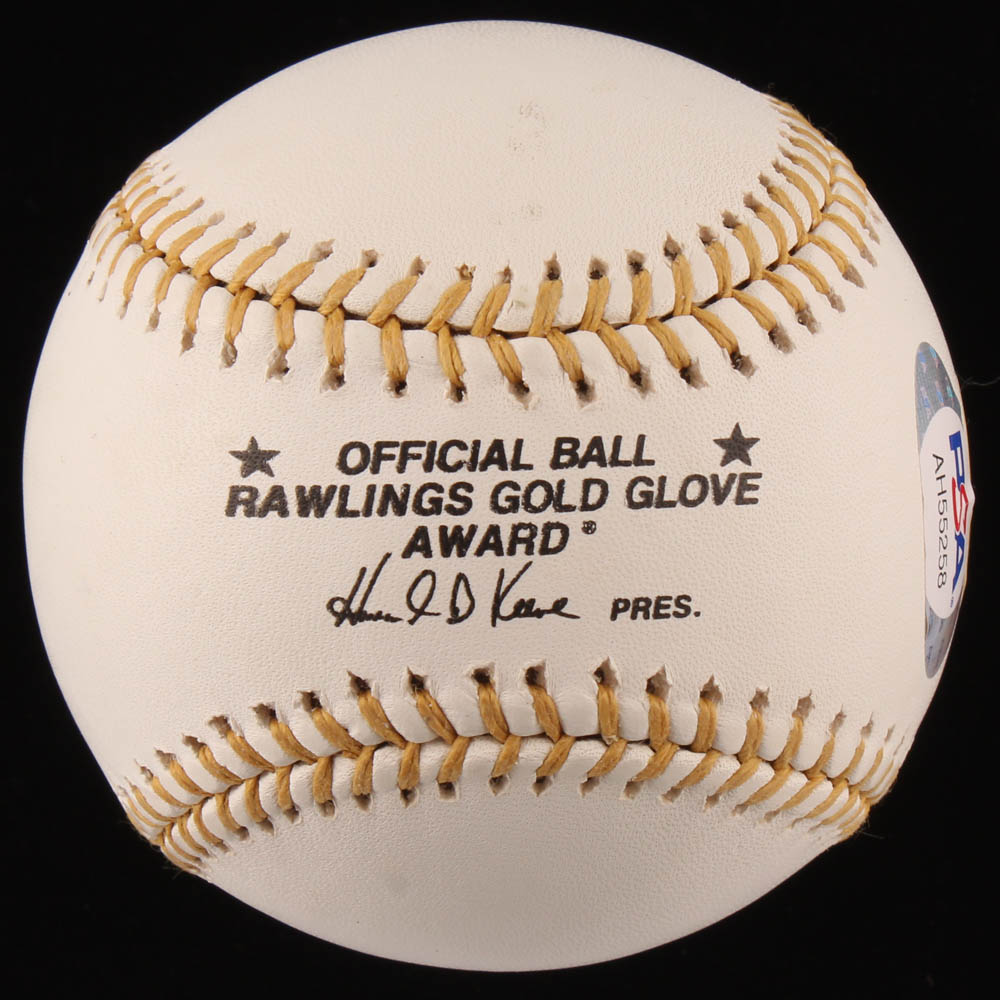Cal Ripken Jr. Signed Gold Glove Award Logo Baseball (PSA COA ...