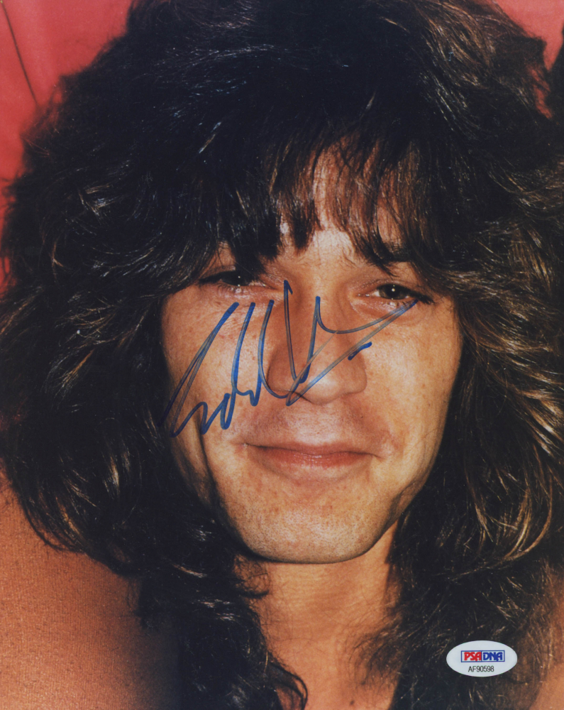 Eddie Van Halen Signed 8x10 Photo (PSA COA) | Pristine Auction