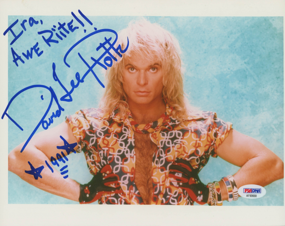 David Lee Roth Signed 8x10 Photo Inscribed "Ira, Awe Right!!" & "1991 ...