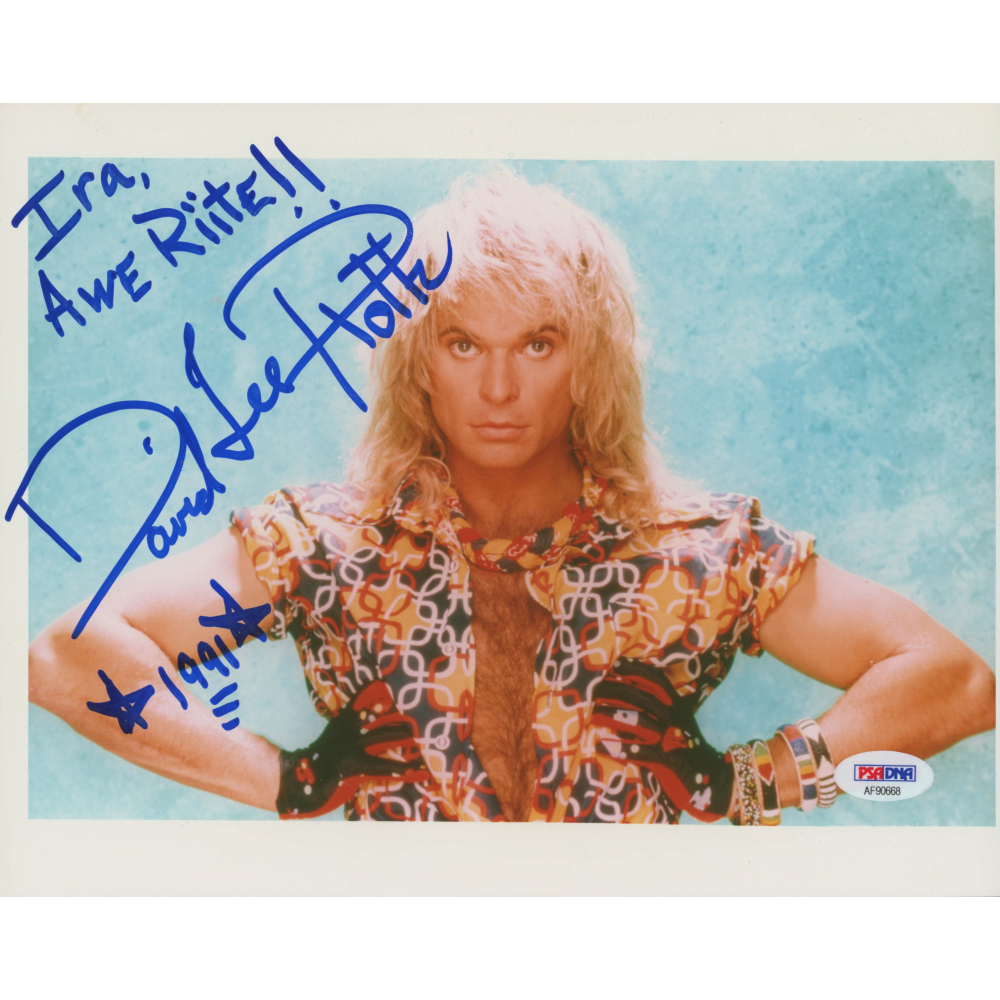 David Lee Roth Signed 8x10 Photo Inscribed "Ira, Awe Right!!" & "1991 ...